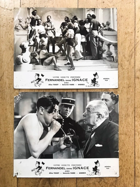IGNACE - 2 PHOTOS cinéma PIERRE COLOMBIER, FERNANDEL, SATURNIN FABRE - 1937 EUR 38,00 - PicClick FR