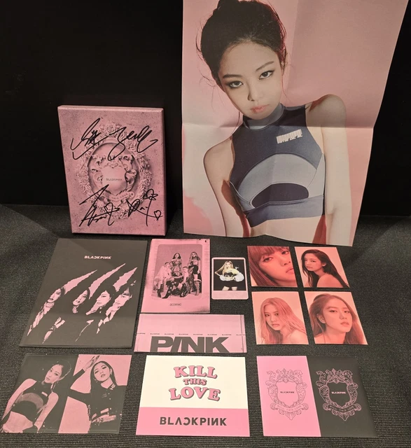 BLACKPINK SIGNED AUTOGRAPHED Kill This Love Album Jennie Lisa Jisoo ...