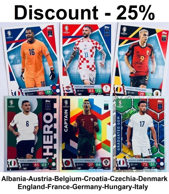 MATCH ATTAX EURO 2024 Germany Base From Albania To Italy Choose your ...