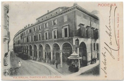MODENA - VIA Emilia - Portico del Collegio - Tram. EUR 5,00 - PicClick IT