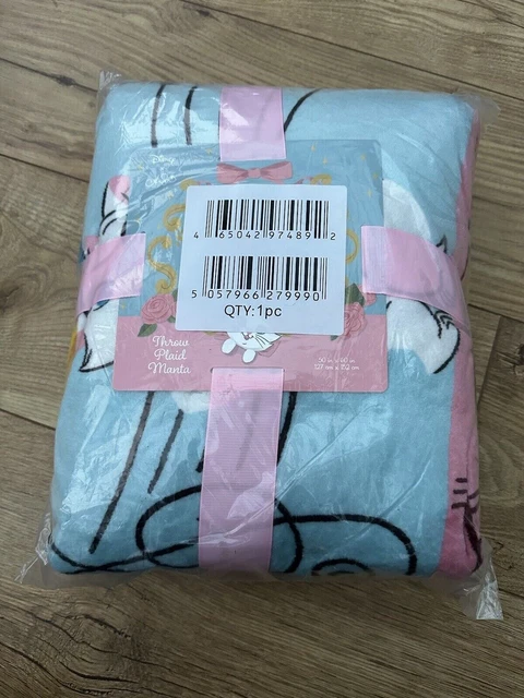DISNEY STORE MARIE Throw Blanket 50" x 60" BNWT Sealed £25.59 - PicClick UK