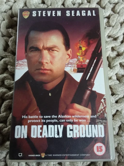 ON DEADLY GROUND - VHS Video Cassette Tape - EX-RENTAL - Steven Seagal ...