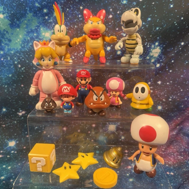WORLD OF NINTENDO Super Mario Action Figures Bundle 4” Jakks Pacific £ ...