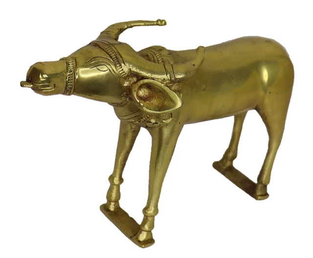 FIGURINE SHIVA NANDI statue style antique sculpture figurine en laiton taureau EUR 62,95 ...
