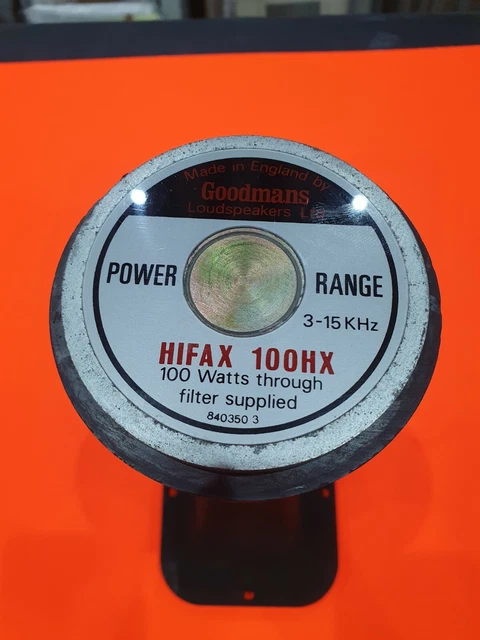 GOODMANS HIFAX 100 HX Horn Tweeter 100 watts £24.99 - PicClick UK