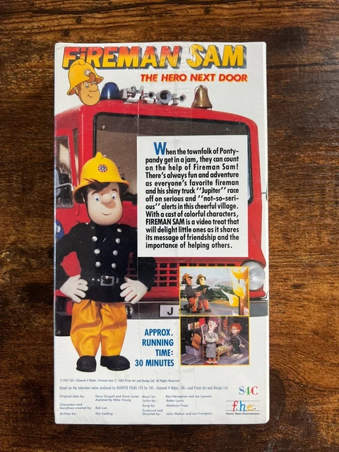 FIREMAN SAM - The Hero Next Door 1987 (VHS) FHE Rare New Sealed $229.34 ...
