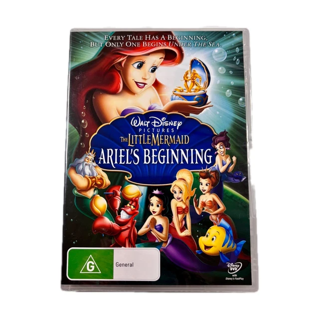 THE LITTLE MERMAID Ariel's Beginning DVD Region 4 PAL Brand New Sealed ...