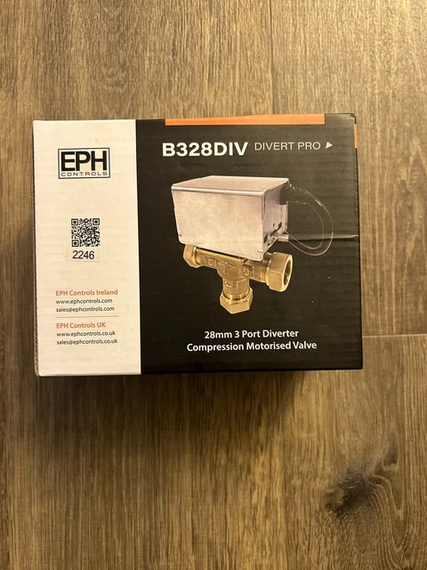 EPH 28MM 3 Port Diverter Compression Motorised Valve £89.12 - PicClick UK