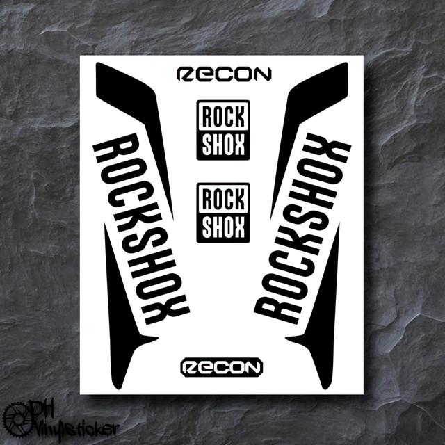 ROCKSHOX RECON STICKER Schwarz | Aufklebersatz Set Fahrrad eBike MTB ...