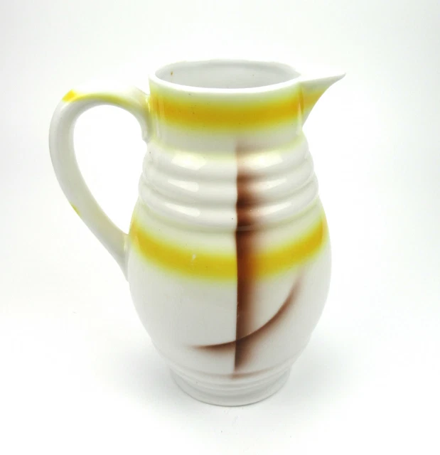 ART DECO CERAMIC Pot Cocoa Pot 20s 30s Bauhaus Era Spray Decor Old £91. ...