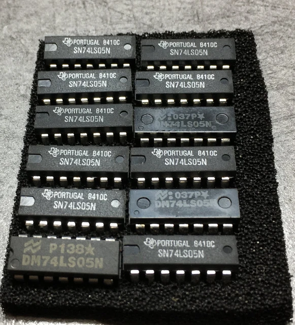RADIO TSF LOT de 12 circuits intégrés TTL 74LS05N EUR 5,50 - PicClick FR