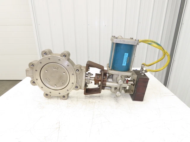 JAMESBURY 8& BUTTERFLY Valve Pneumatic Air Actuator PMV Positioner £357 ...