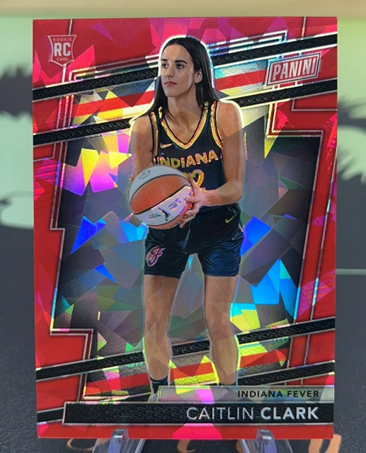 CAITLIN CLARK 2024 Panini The National VIP Rookie RC Red Ice Break 103/ ...