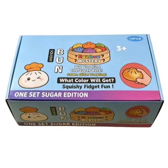 SQUISHY BUN RAINBOW Mystery Squishy "Dumpling" Series blind box £54.95 ...