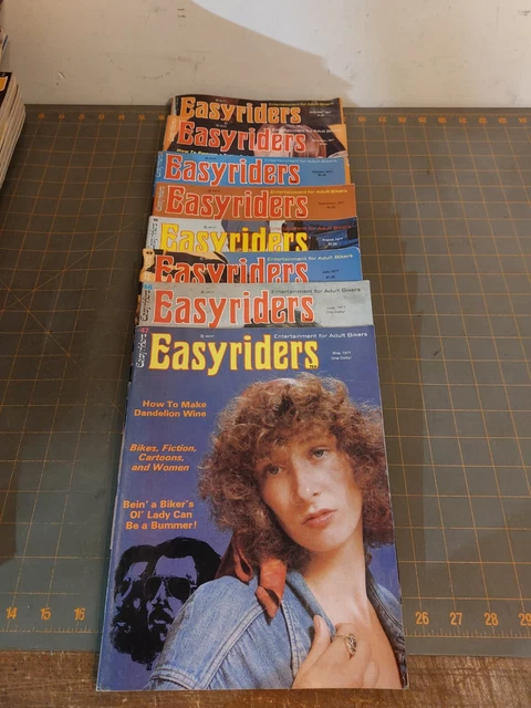 EASYRIDERS MAGAZINE 1977 Lot of 8 Vintage Adult Bikers Art £69.58 ...