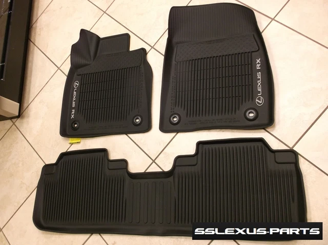 LEXUS RX350 RX450H (2016-2022) OEM ALL WEATHER FLOOR "LINER" MATS 3pc ...