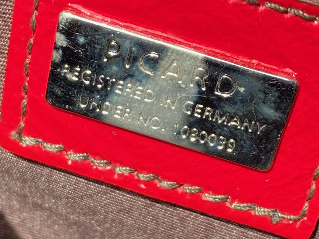 PICARD ECHT LACKLEDER Damen Handtasche - Shoppertasche - Registered No ...