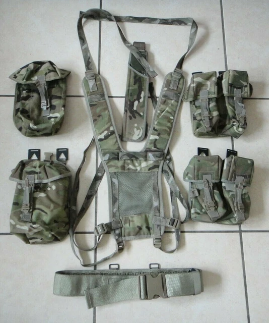 BRITISH ARMY MTP PLCE Webbing Set Yoke Belt Water Utility Frog Double ...