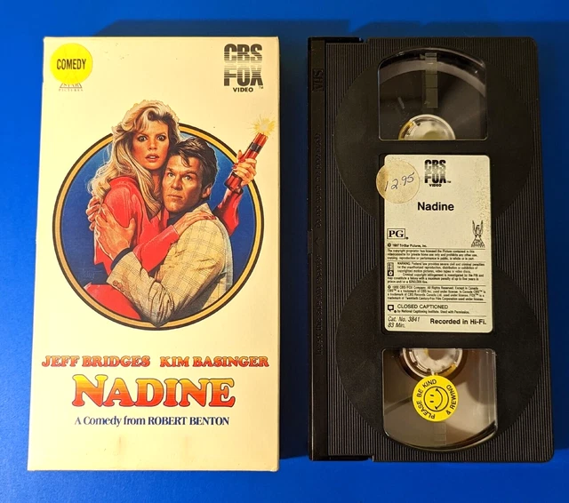 NADINE (1987 VHS) 80's Jeff Bridges Kim Basinger Rip Torn Former ...