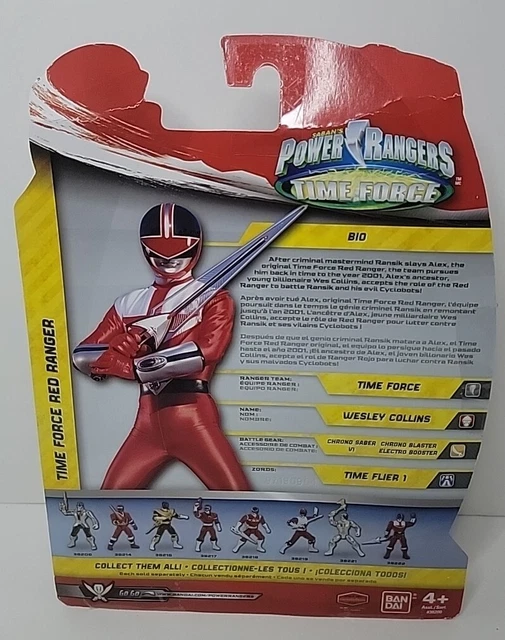 POWER RANGERS SUPER Megaforce Time Force Red Ranger 5" Action Hero ...