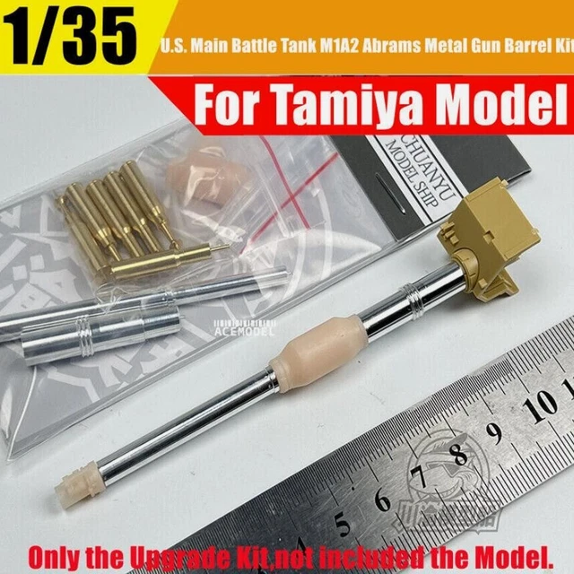1/35 US M1A2 Abrams Main Battle Tank Metal Gun Barrels+Shells Kit for ...
