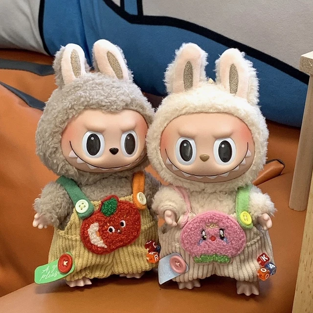 POP MART LABUBU The Monsters Plush Cute Jumpsuit Doll Clothes ...