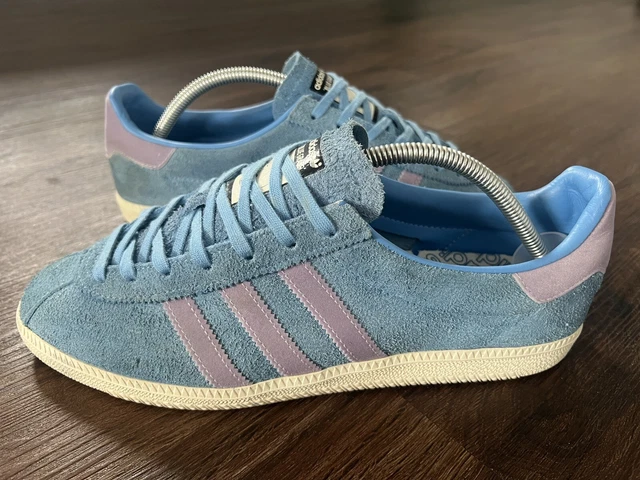 ADIDAS BLUE GRASS Originals Men’s Casuals Terrace Trainers, Blue/Purple ...