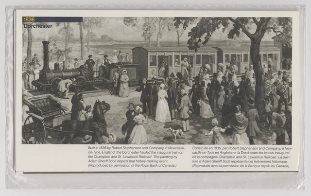 CANADIAN LOCOMOTIVES 1836-1860 - Thematic Collection #22, Set Of 4 ...