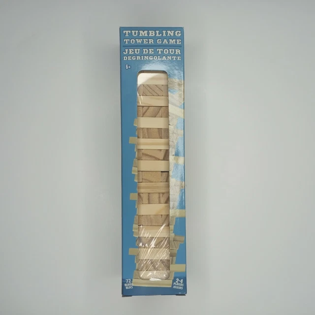 72 PC SET Tumbling Tower Game Wooden Stacking Blocks New £6.61 ...