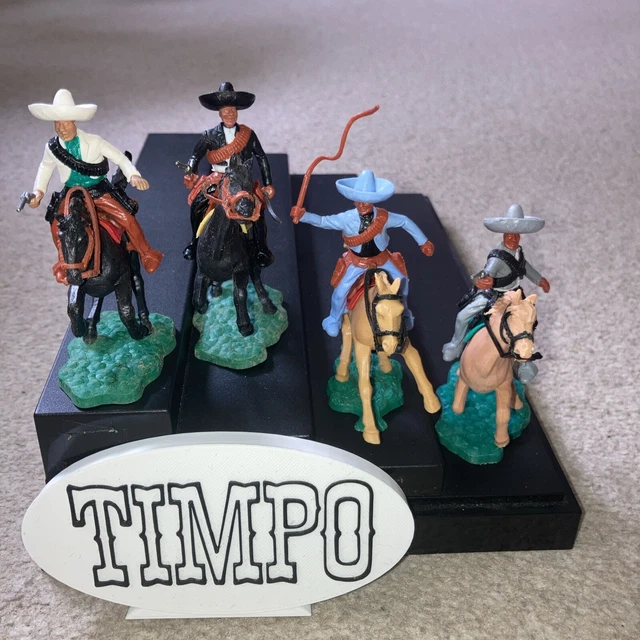 TIMPO VINTAGE WILD West Mounted Mexican Cowboys £25.99 - PicClick UK