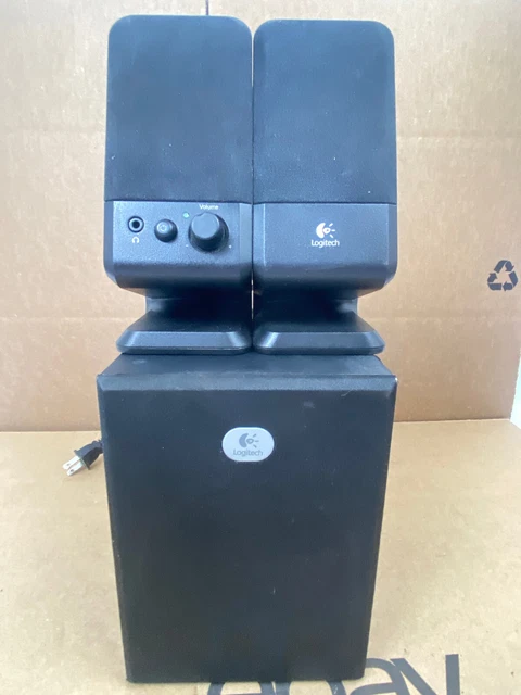 LOGITECH 2.1 MULTIMEDIA Computer Speakers Subwoofer And 2 Speakers R-20 ...