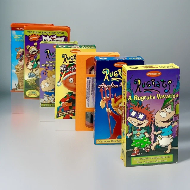 NICKELODEON RUGRATS VHS Lot of 7 Video Tapes Rug Rats 1996 Vintage Nick ...