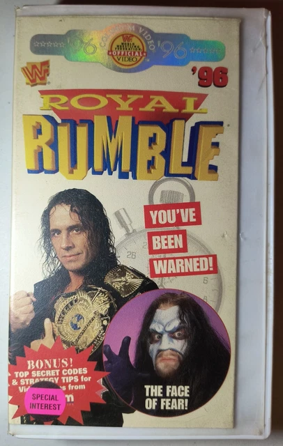 ROYAL RUMBLE 1996 VHS WWF Pro Wrestling Coliseum Video Rental Bret & Owen Hart £47.33 - PicClick UK