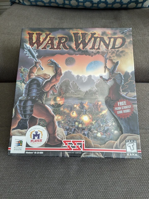 JEU WAR WIND (PC, 1996, CD-ROM) SSI Big Box neuf scellé en usine EUR 23 ...