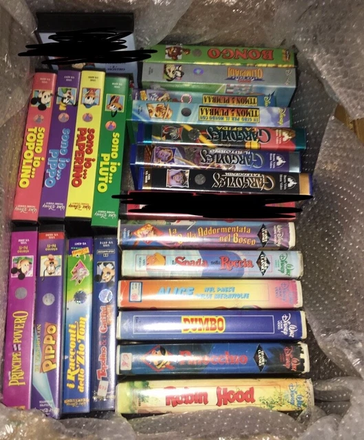 RARA SERIE DI 45 Vhs Walt Disney # Grandi Classici/Winny Puh/Ecc ...