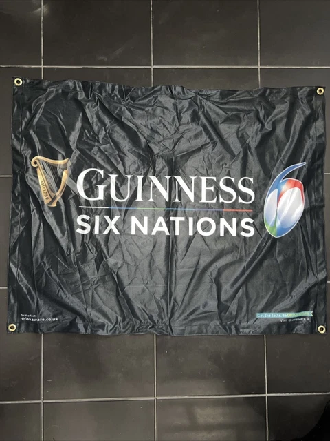 BRAND NEW GUINNESS six nations outdoor large flag 167cm x 116cm. £20.00 ...