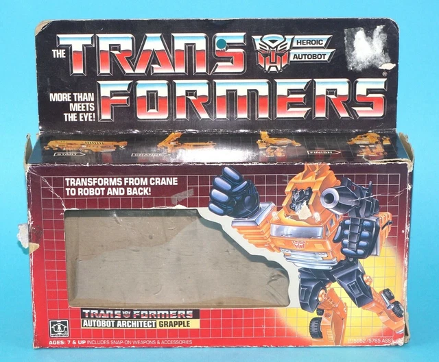 TRANSFORMERS G1 AUTOBOT Cars Grapple Original Empty Box Only 1985 ...