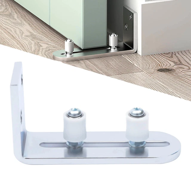 EDELSTAHL BODENFÜHRUNGSROLLE SCHIEBETÜRSYSTEM Laufschiene Türführung ...