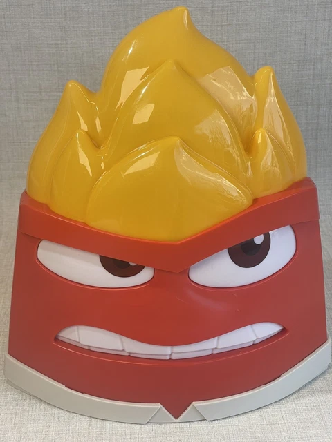 DISNEY PIXAR ANGER Emotion Inside Out 2 Fire Light Up Popcorn Bucket £ ...