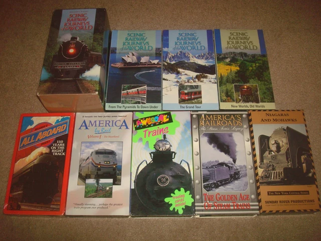 TRAIN VHS LOT America By Rail Steam Railroads Reader's Digest Scenic ...