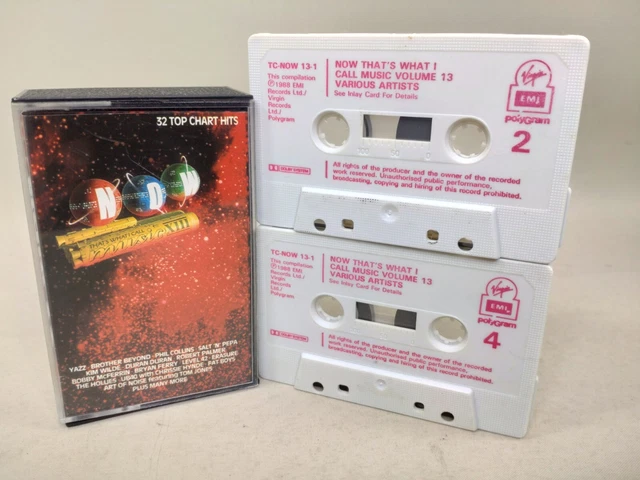 NOW THAT'S WHAT I Call Music 13 Double Cassette 1988, NOW 13 ...