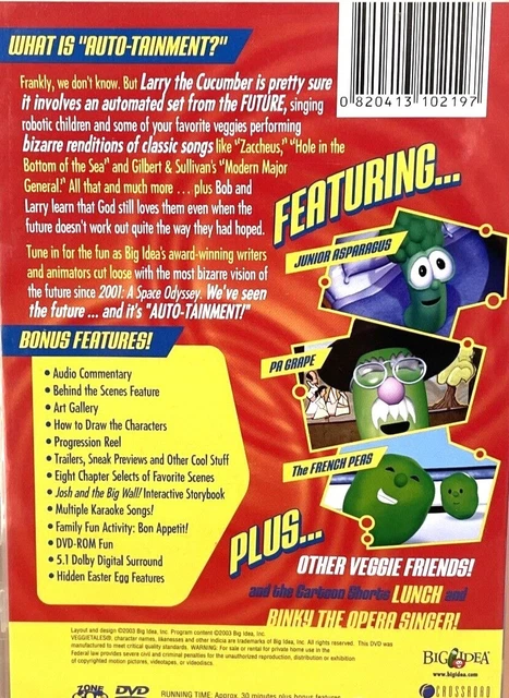 VEGGIE TALES - The Wonderful World Of Auto-Tainment! DVD TV SERIES ...