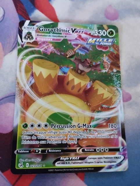 CARTE POKÉMON GORYTHMIC VMAX 023/264 EB08:Poing de Fusion Epee Bouclier ...