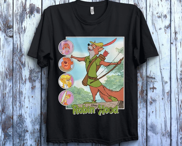 DISNEY ROBIN HOOD Classic Disney Film Retro Unisex Adult T-shirt Kid ...