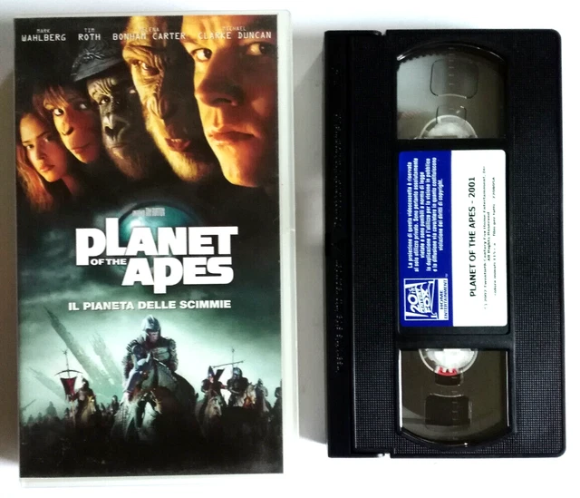 VHS PLANETS OF The Apes Science Fiction Movie Tim Roth Wahlberg Video ...