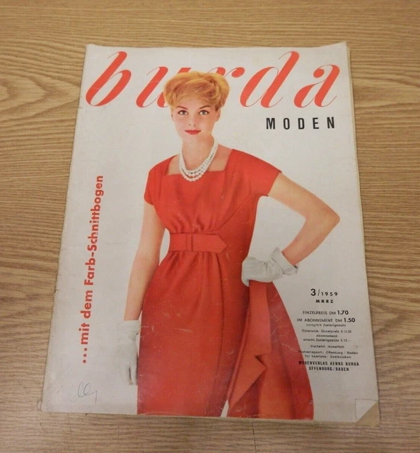 50ER BURDA Moden Mode-Sonderheft Frühling/Sommer 1959 50s Vintage EUR ...