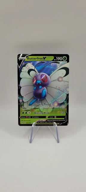 POKÉMON TCG: BUTTERFREE V Darkness Ablaze 001/189 Holo Ultra Rare Card ...