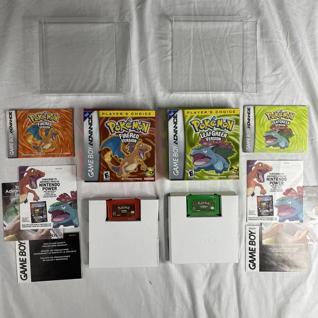 POKEMON: FIRERED & LeafGreen Version Complete Set AUTHENTIC in box with ...