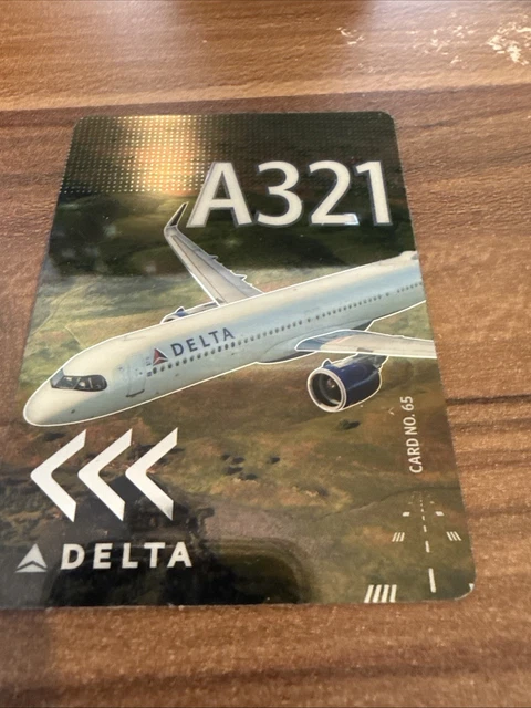 🔥DEAL 2025 DELTA Trading Cards Airbus A321 NEO Card #65 w/ holder $9.63 ...