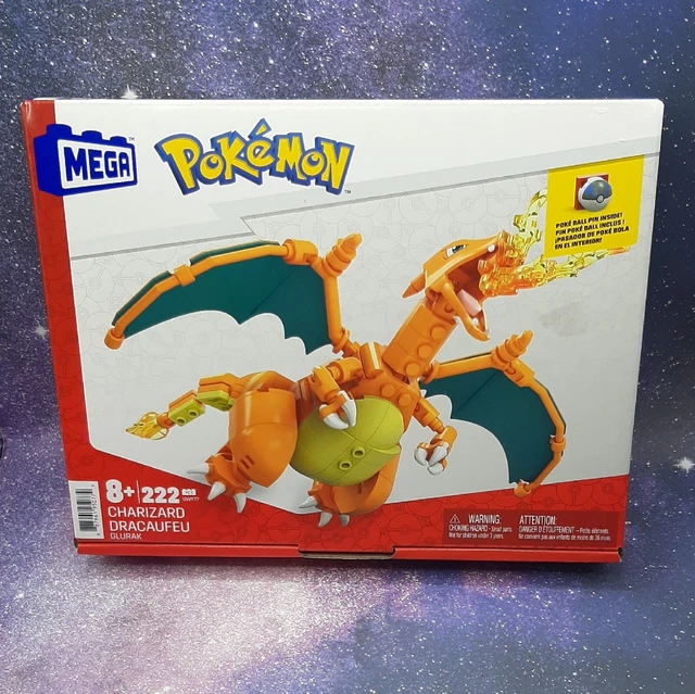 MEGA BRANDS POKEMON Charizard Building Set - 222pcs New Factory Sealed ...